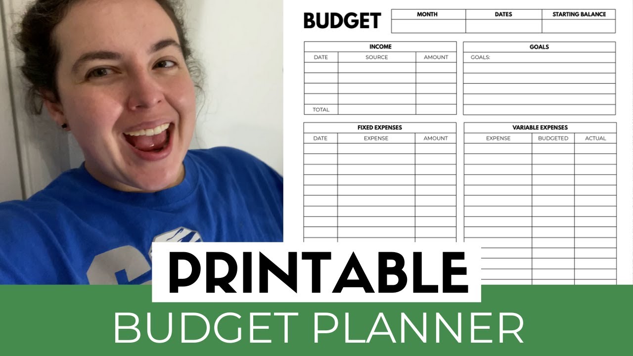 Monthly Budget Planner Printable Flip Thru | 2020 Budget Planner