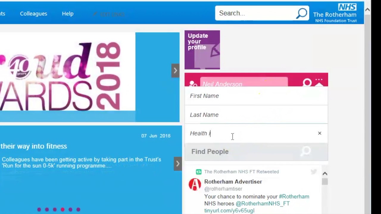 The Hub - How to find a colleague's details