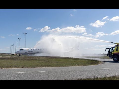 Billund Airport - Lufthansa (LH) first flight between Münich (MUC) and Billund (BLL)
