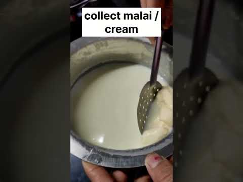 homemade malai | #malai at home #milk cream #shorts
