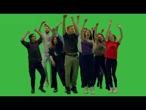 GREEN SCREEN CROWD OF PEOPLE CHEERING ANIMATED NO SOUND HD | FREE TO USE GRAPHICS ANIMATION