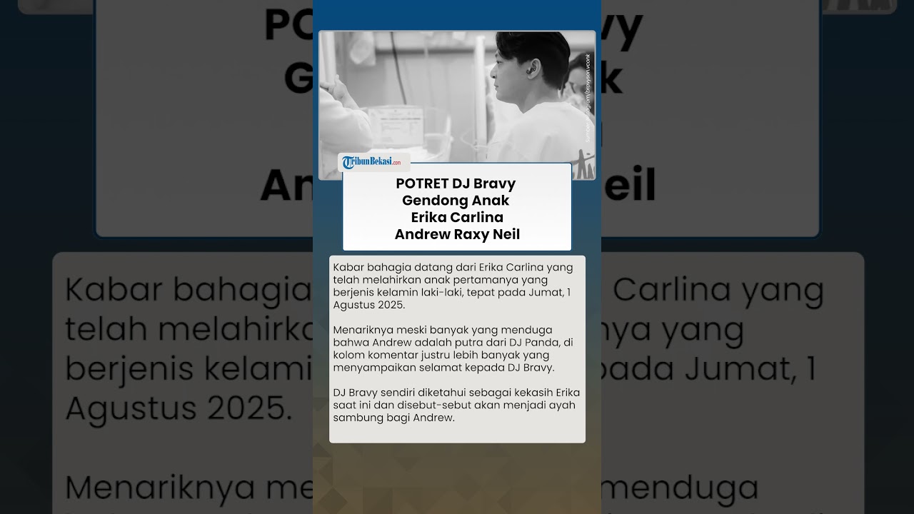 POTRET DJ Bravy Gendong Anak Erika Carlina, Tampak Senyum Bahagia saat ...