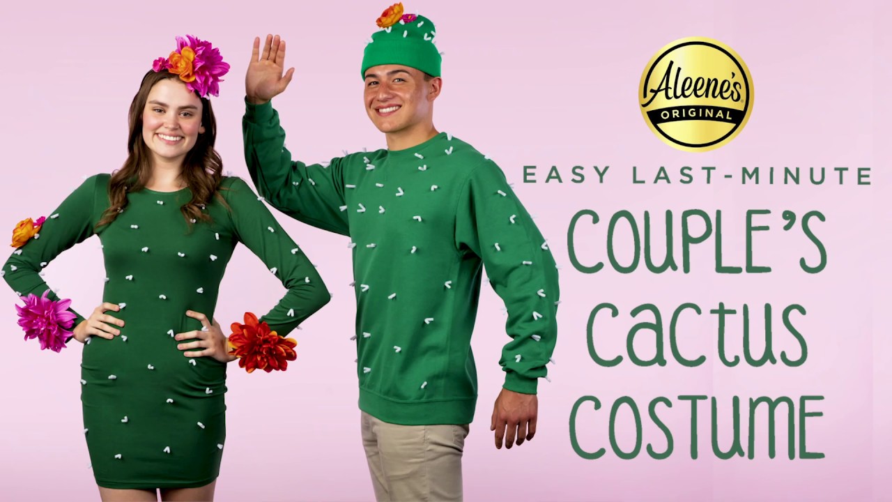 Easy DIY Couple's Cactus Costume