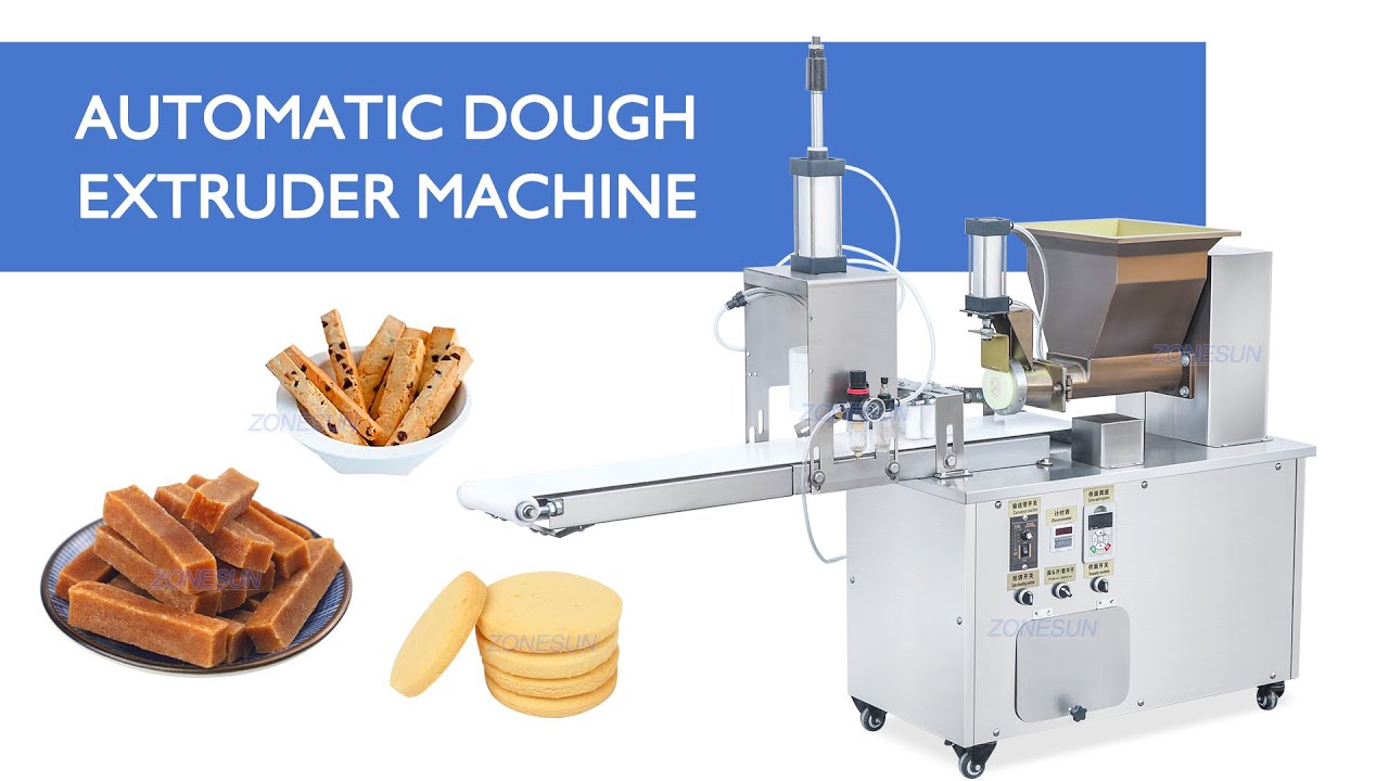How To Use ZS-ECM2 Automatic Bread Cookies Dough Extruder & Shaping Machine