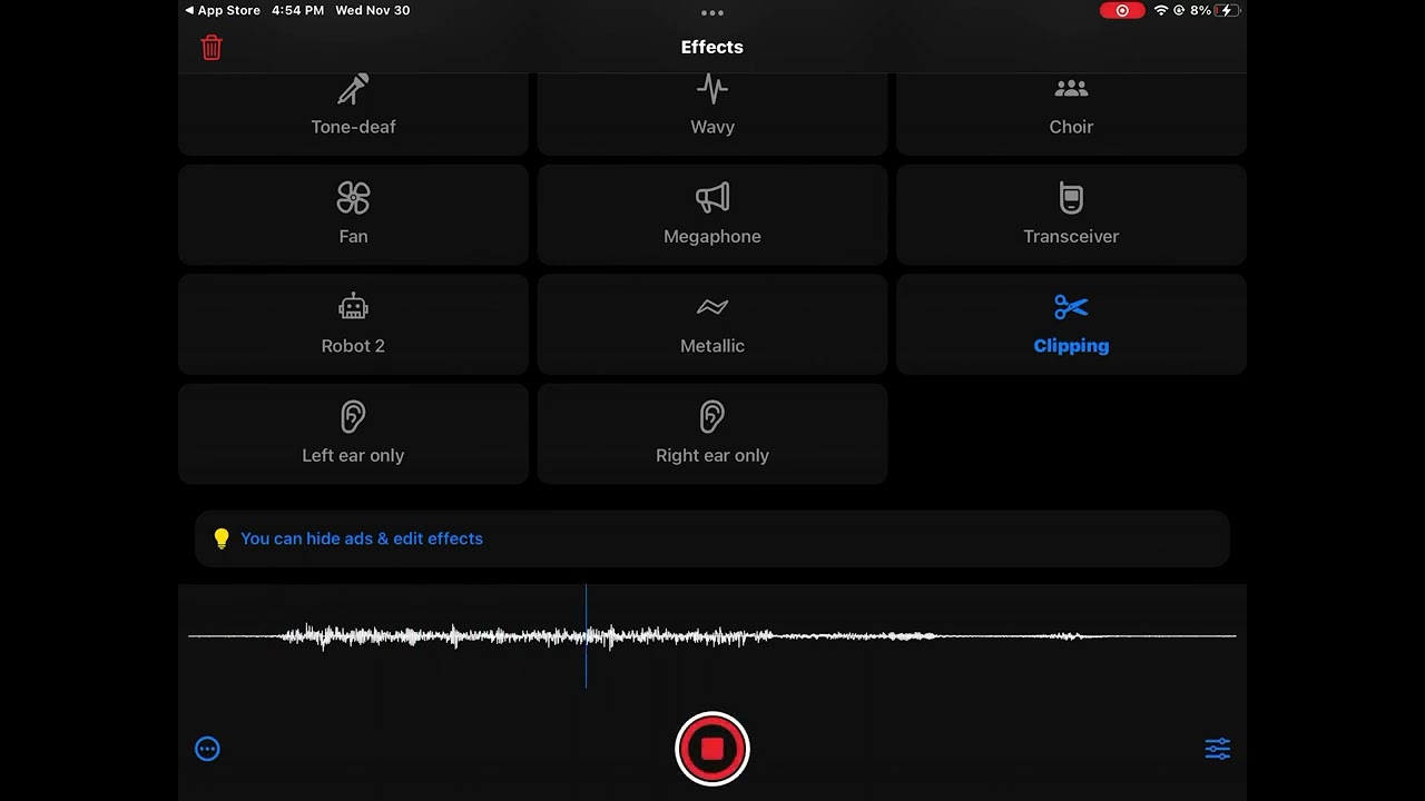 pibby glitch voice changer test (metallic + clipping)
