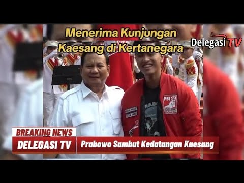 Kaesang Pakai Kaus Bergambar Prabowo Saat Bertemu di Kertanegara