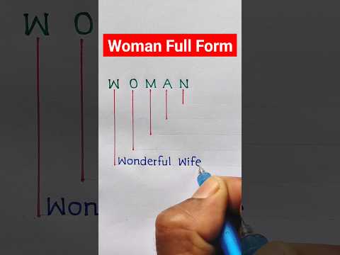 Full Form of Woman | Woman Full Form | #shorts #woman