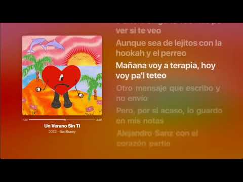 Un Verano Sin Ti - Un Verano Sin Ti - Bad Bunny - Lyrics
