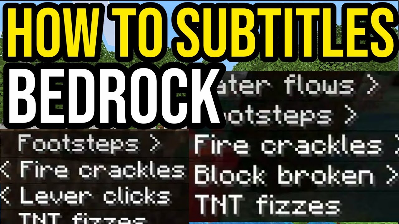 How To TURN ON SUBTITLES In Minecraft Bedrock - PS4/5, Xbox, MCPE, Switch & PC! (Closed Captions!)