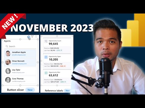 NOVEMBER 2023 UPDATE // Reference Labels, New Slicers, CoPilot with Power BI AND MORE