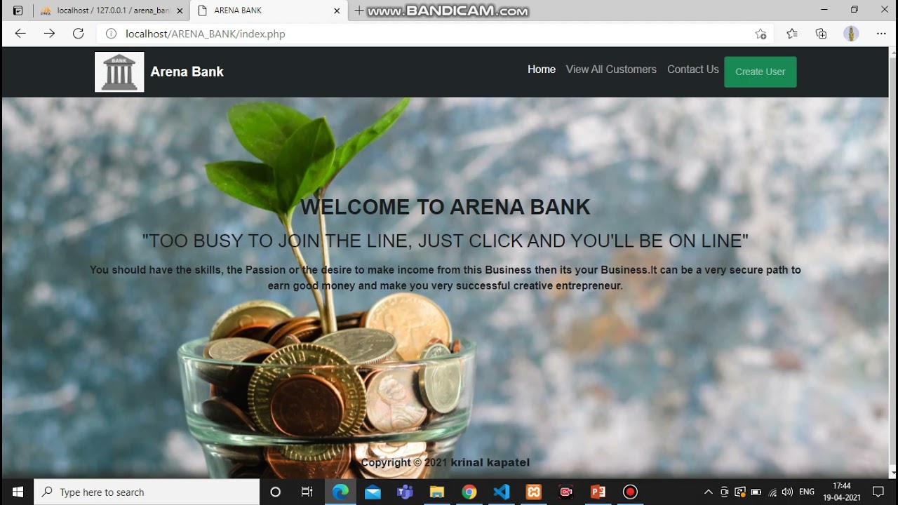 task#1 basic banking system #sparkfoundationinternship