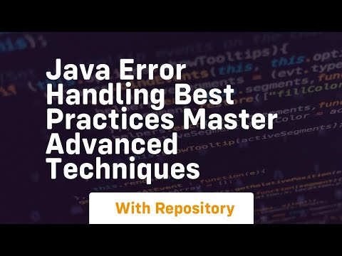 java error handling best practices master advanced techniques