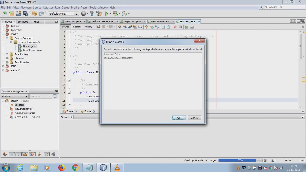 Add Border to jTextField JAVA