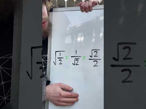 The Square Root of 1/2 is Equal to ALL of These Numbers! #shorts