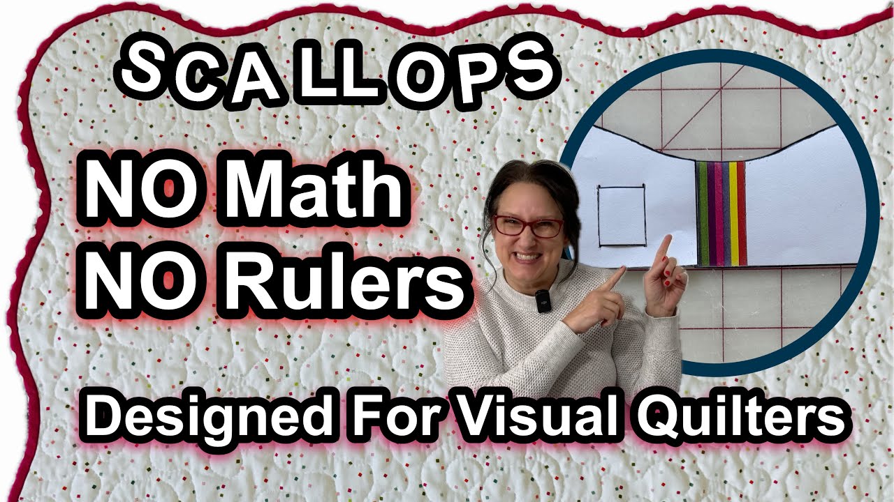 🔥NEW WAY!  Scalloped Edge On A Quilt  || VISUAL QUILTERS Rejoice!🎉