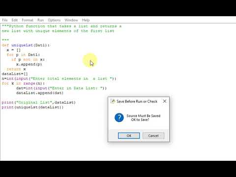 Python function that takes a list and returns anew list with unique elements of the first list
