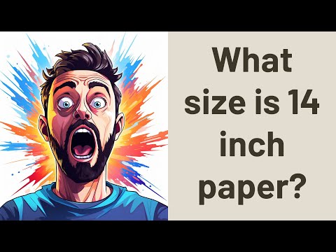 What size is 14 inch paper?