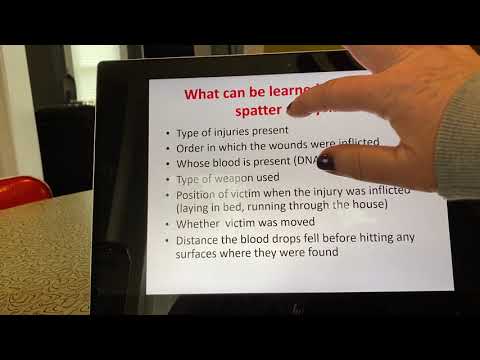 Blood Spatter Lecture Part 1🩸