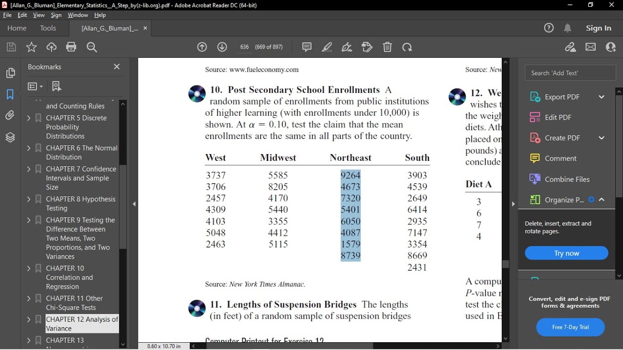 How to copy a column in a table from a PDF document