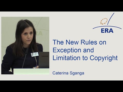 The New Rules on Exception and Limitation to Copyright