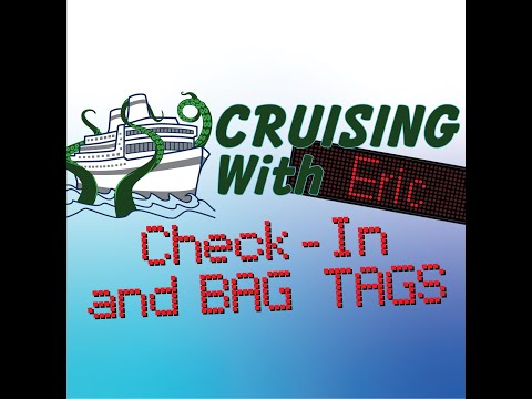 Norwegian Cruise Line Check in Demonstration with Bag Tags and Docs