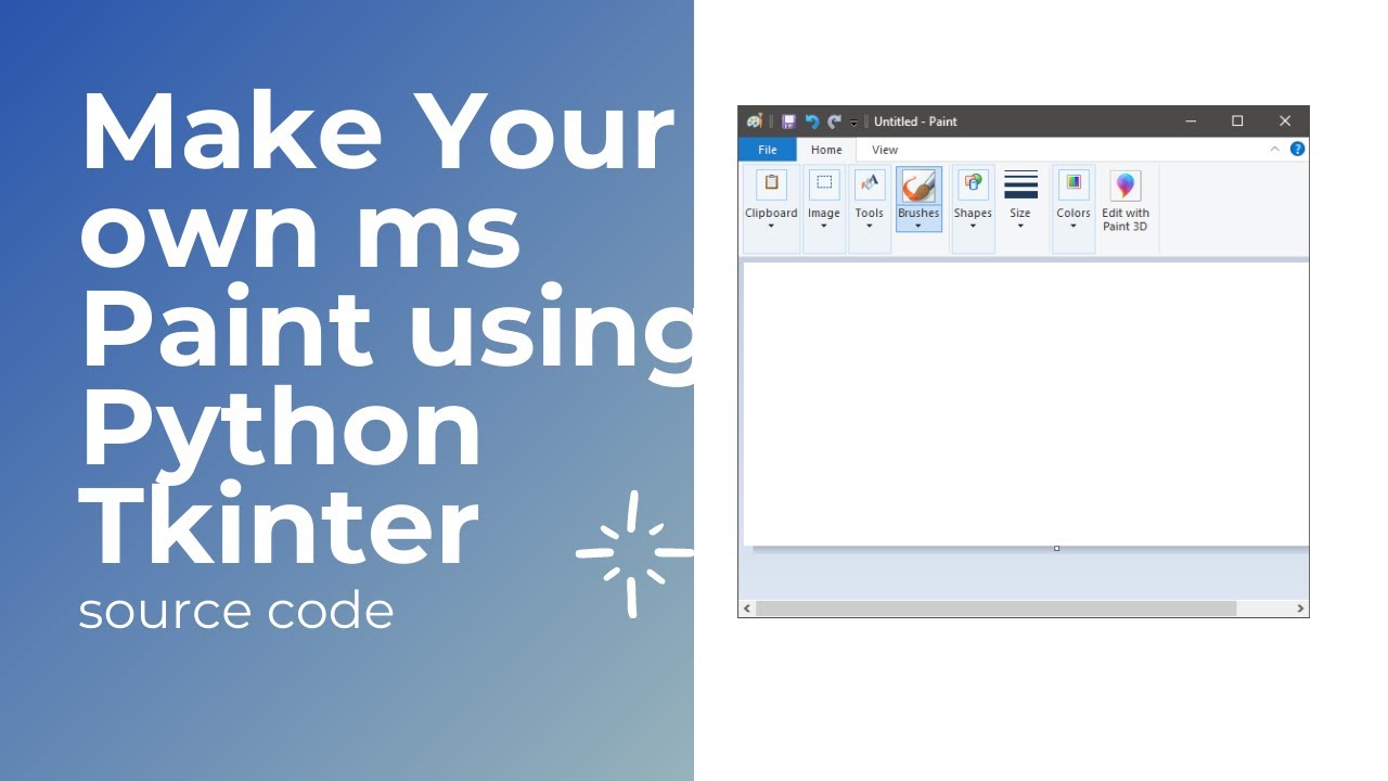 paint application using python || source code || mini project