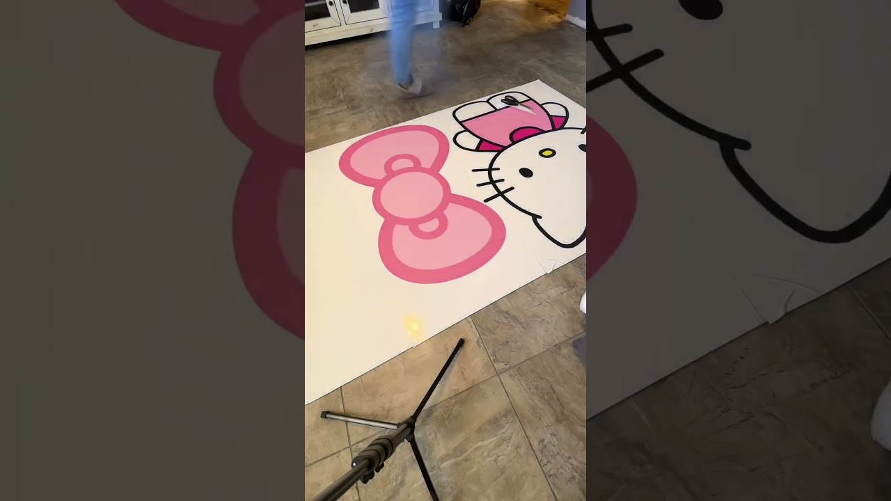 Hello kitty backdrops for party decorations #balloon #partysupplies #foamsheet #hellokitty #shorts