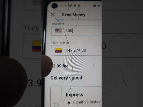 Enviar dinero a Colombia $1 usd a casi 5,000 COP efectivo Colombiano Remasas USA Dólares Remitly