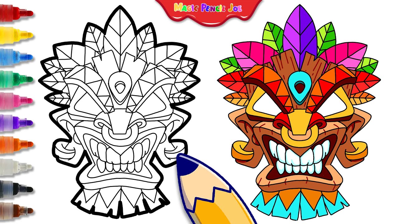 Dive into Island Fun! Draw a Tiki Mask Masterpiece with Magic Pencil Joe!
