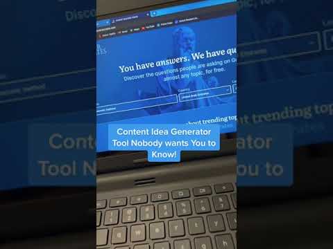 Content Idea generator tool nobody wants you to know!