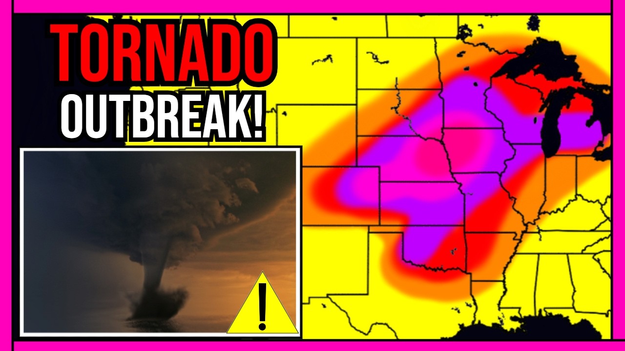 🔴BREAKING - Tornado Outbreak With Intense Tornadoes Likely Today! 4-Inch Hail, 90mph Winds Possible!