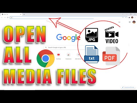 How to Display All Types of Media image, video, pdf reader, txt file in chrome Browser