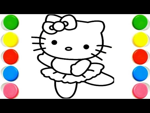 Beautiful Hello Kitty Drawing, Painting & Coloring For Kids and Toddlers_ Child Art#drawing#coloring