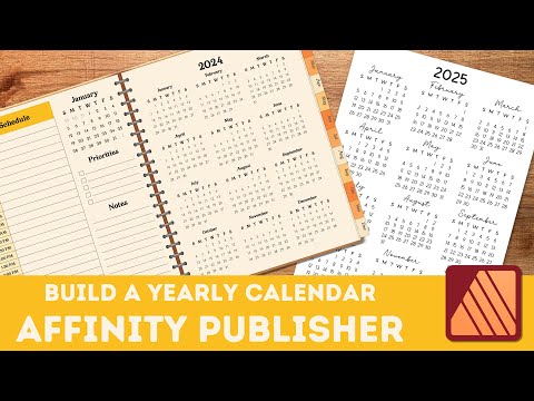 Affinity Publisher V2 Text Styles Tutorial | Create a Yearly Calendar Spread | Planners or Print
