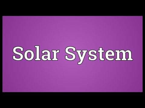 Solar System Meaning