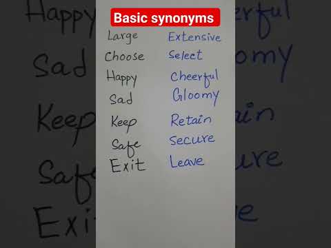 #basic #synonyms #daily #routines #useful #ummesaad