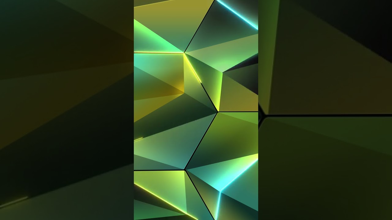 Green metal geometric texture