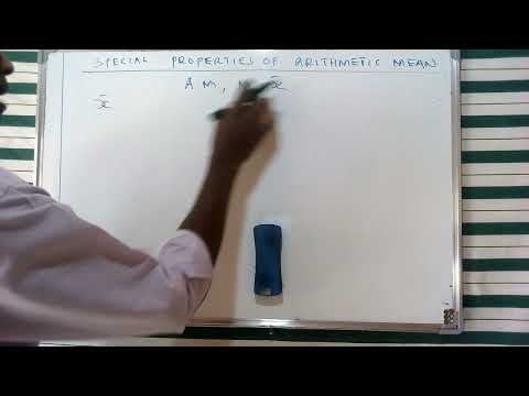 SPECIAL PROPERTIES OF ARITHMETIC MEAN