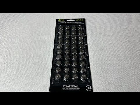 POWEROWL High Capacity LR44 Batteries - 40 pack