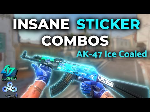 Most INSANE AK47 Ice Coaled Sticker Combos - CS2 2023