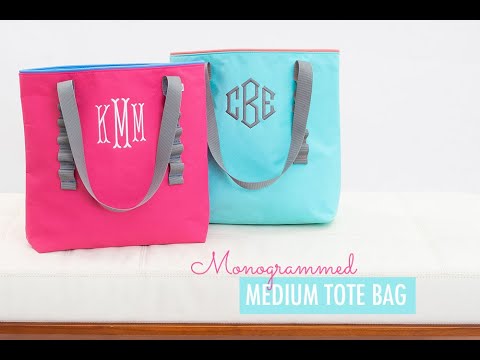 Monogrammed Medium Tote Bag