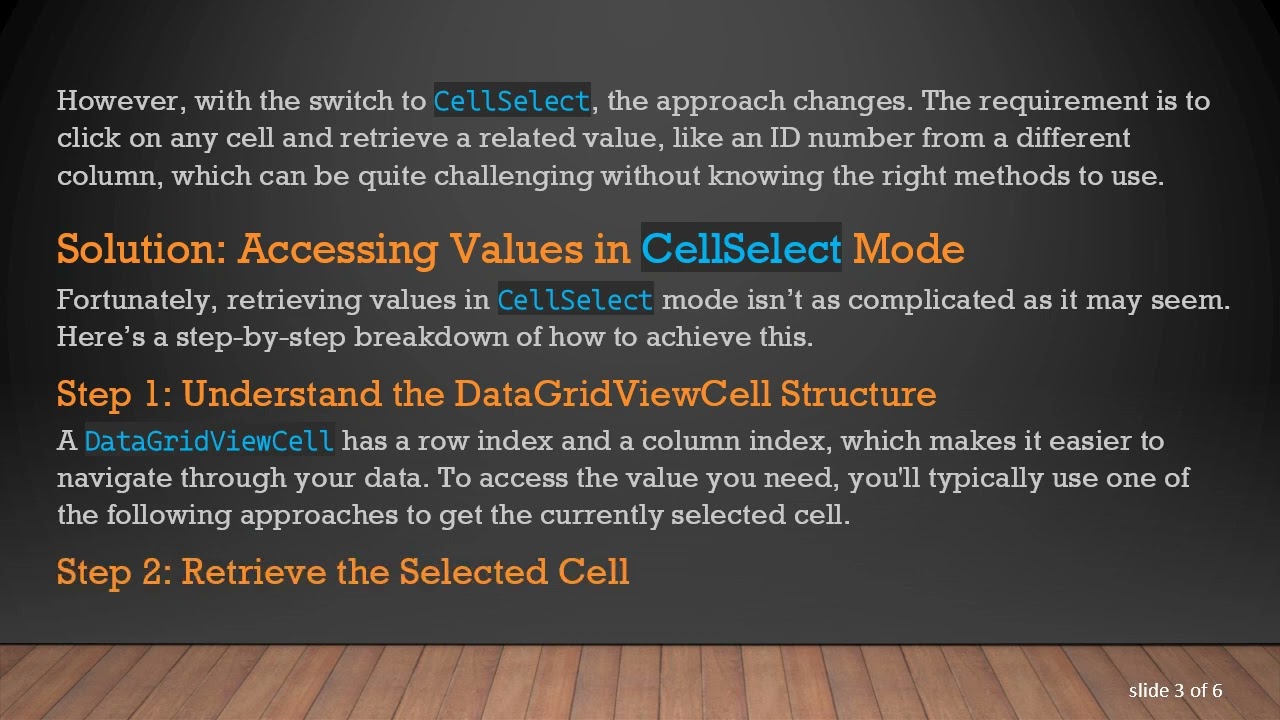 How to Retrieve Values from a Selected Row in C#  DataGridView with CellSelect Mode
