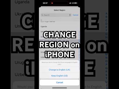 How to Change Your Region or Country on iPad or iPhone 📱 #location #address #ios18