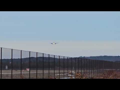 Allegiant Air 2538 landing at TVC Cherry Capital Airport in Traverse City Michigan on 3/15/23