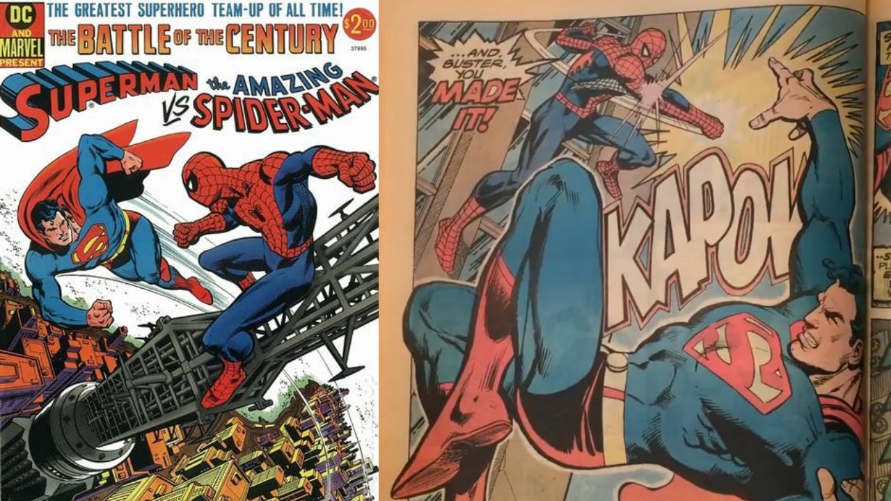 Superman VS The Amazing Spider-Man - Story and Page Count - Marvel Comics 1976 - Treasury