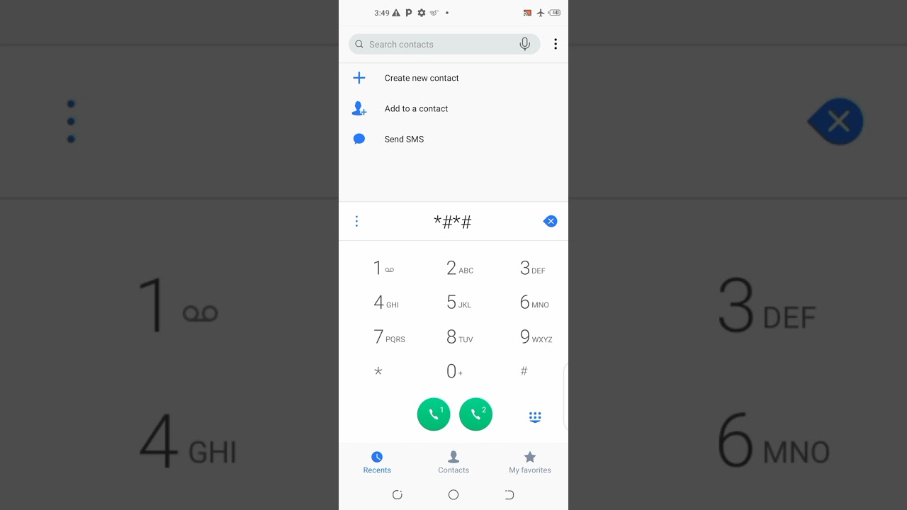 Android Secret code for free internet