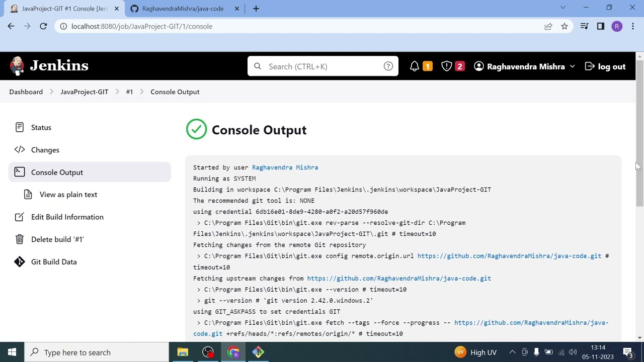 Building a Java Application from GitHub using Jenkins | Run java program from Jenkins