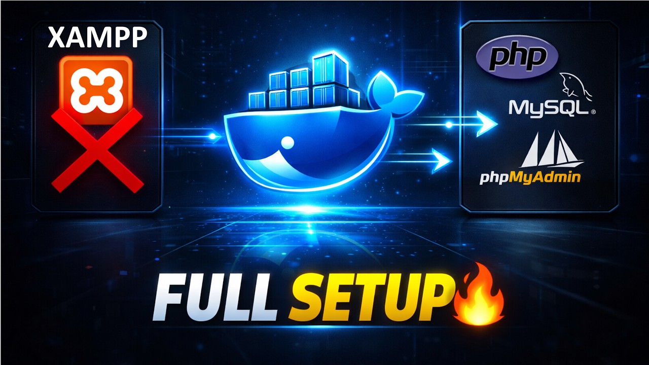 Stop Using XAMPP! Docker PHP + MySQL Full Setup