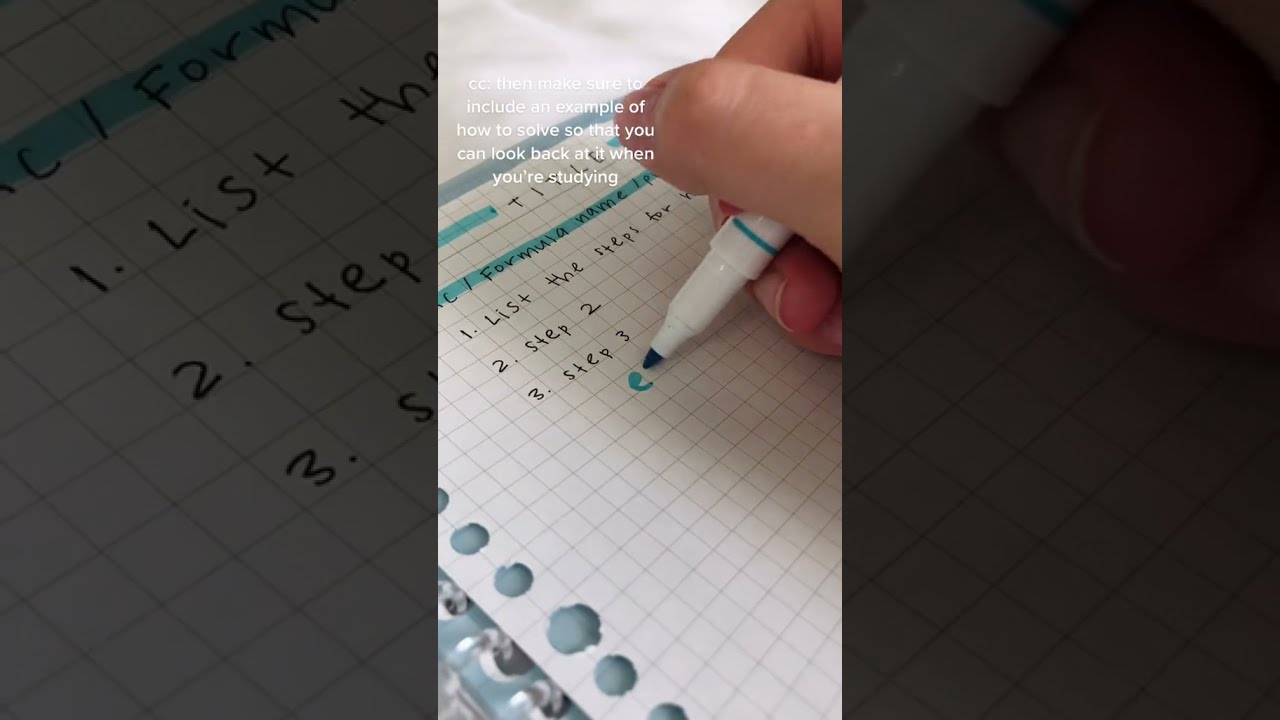 How to organize your math notes! easy + aesthetic :)