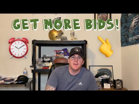 Perfectly Time eBay Sports Card Auction for MORE BIDS